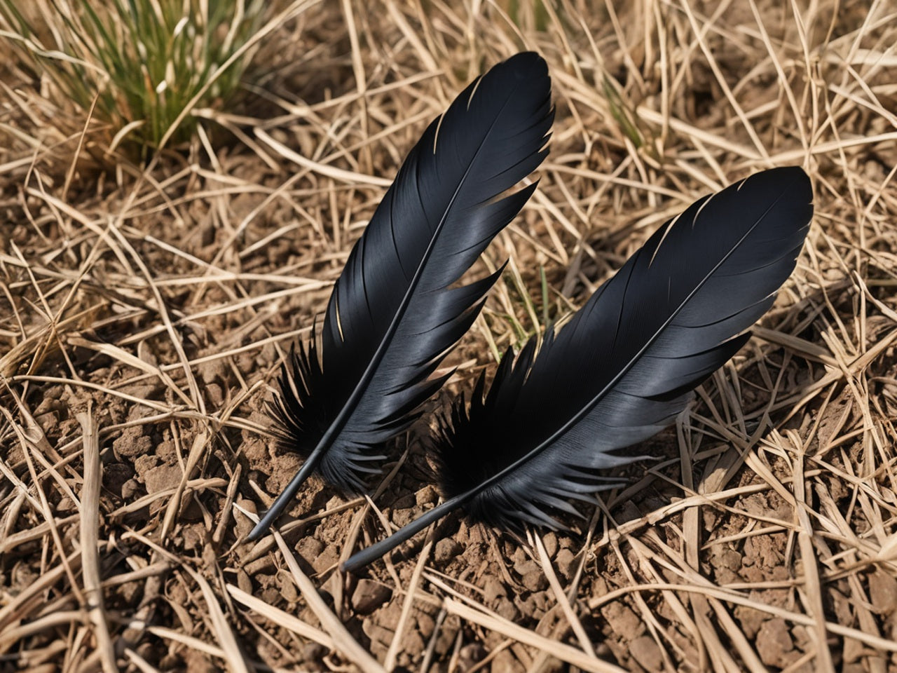 Plume noire trouvée : Signification, croyance et symbolisme - Plumes ...